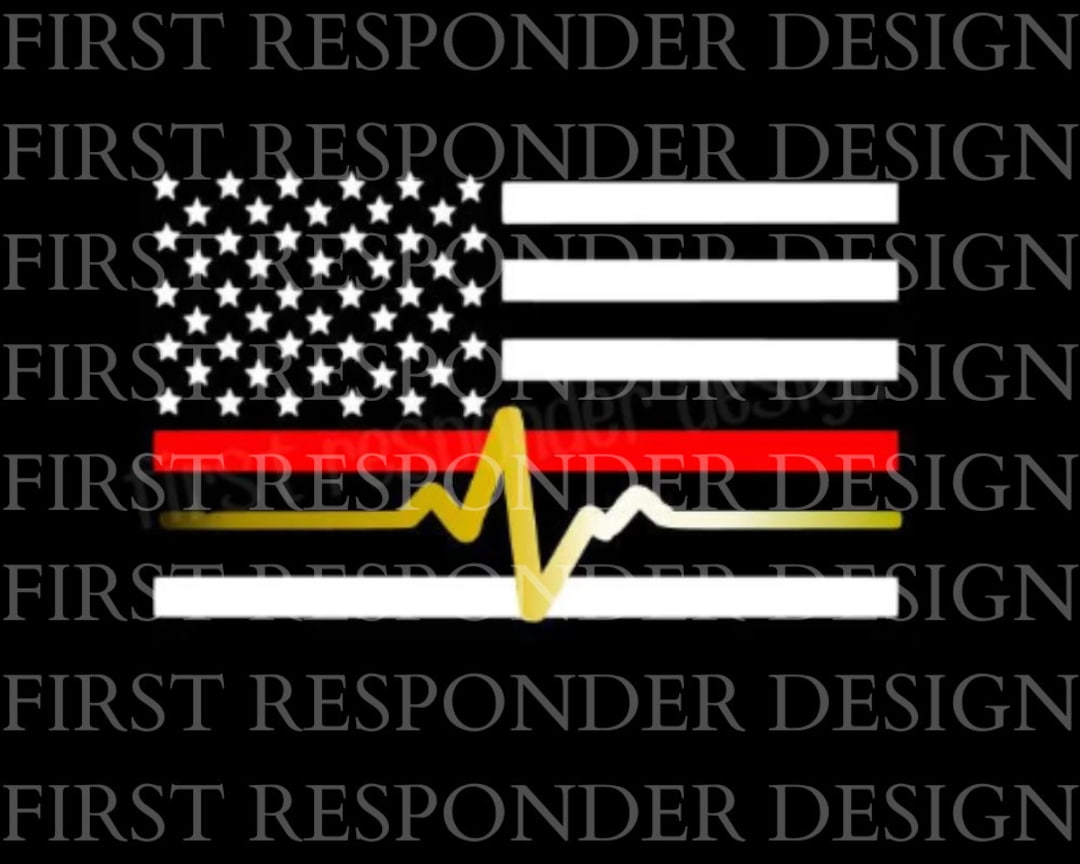 Dispatcher Decal, Thin Gold Line Decal, 911 Dispatch Decal, Thin Gold ...