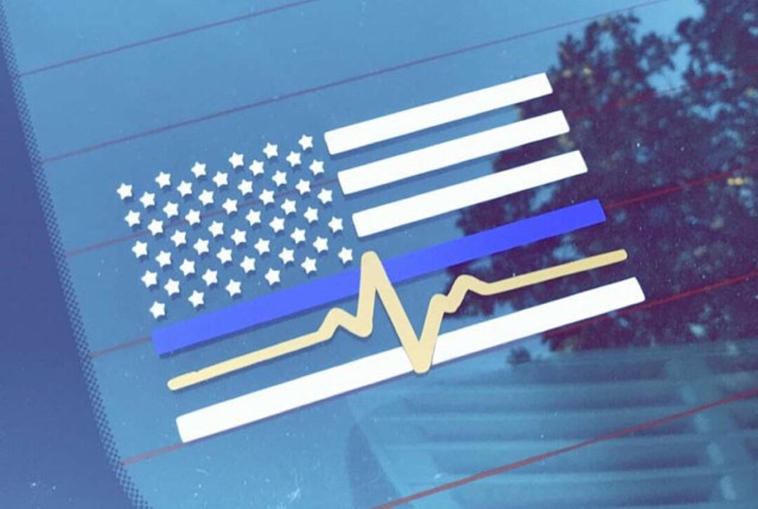 Dispatcher, 911 Dispatcher, Thin Gold Line, Dispatcher Decal ...