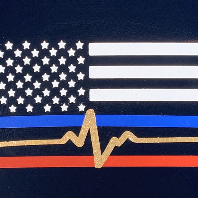 Dispatcher Decal Thin Gold Line Decal 911 Dispatch Decal | Etsy