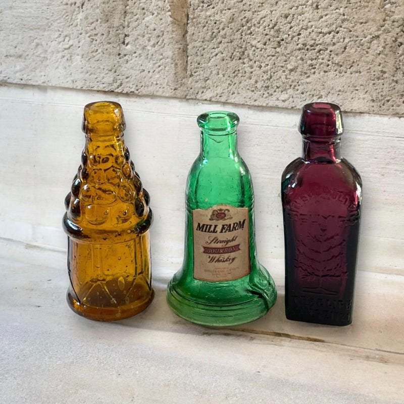 Wheaton Miniature Glass Bottle - Etsy