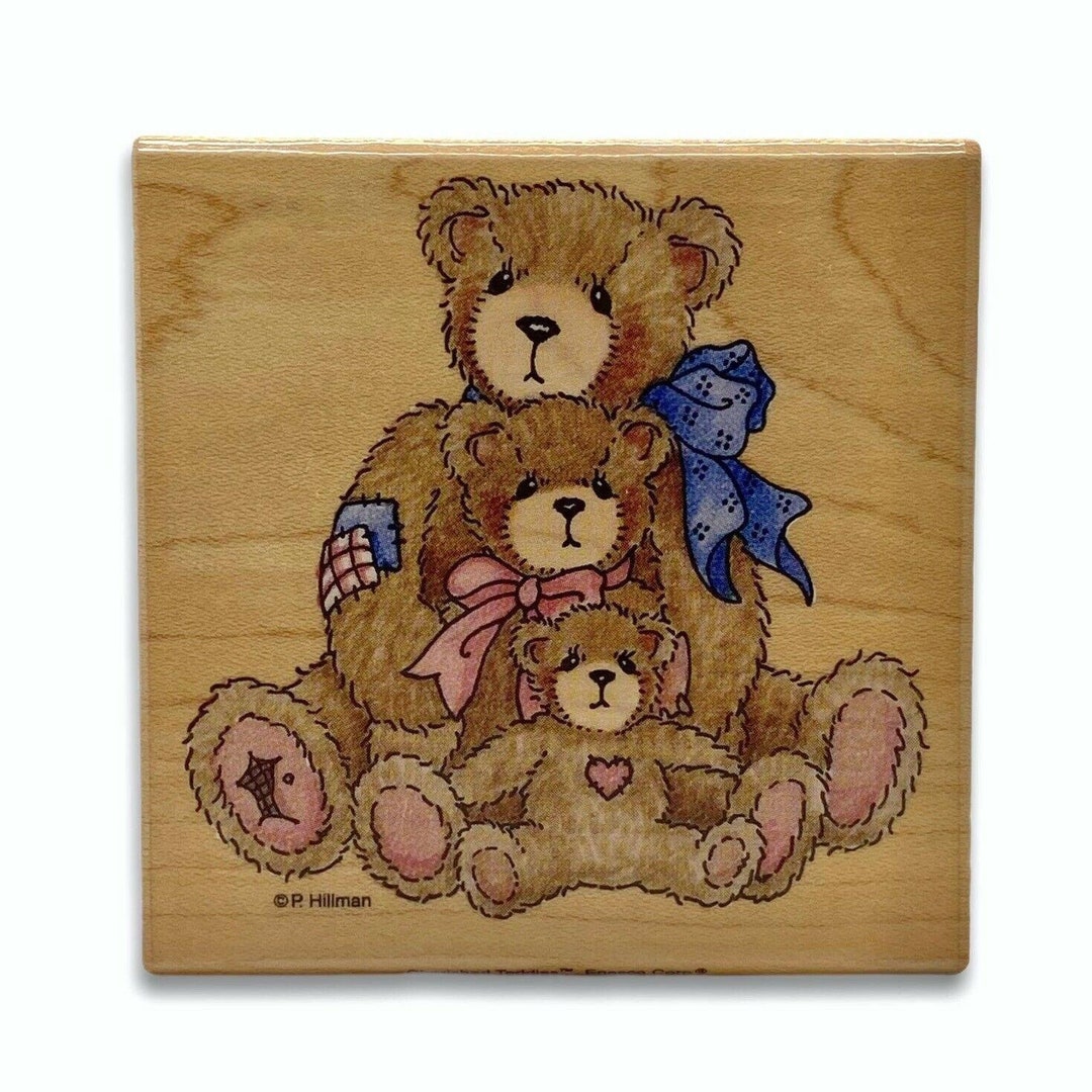 Cherished Teddies Friends in All Sizes TQ001 Rubber Stamp Family of ...