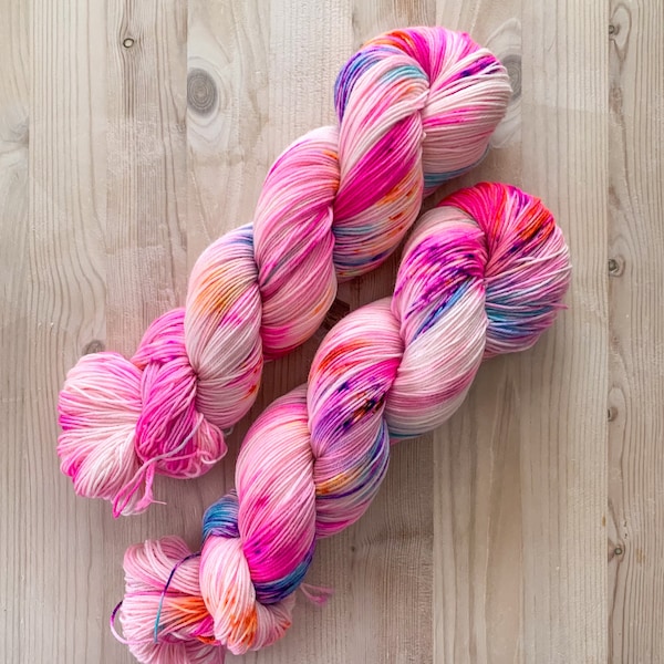 Pink and Orange Variegated Yarn - Etsy
