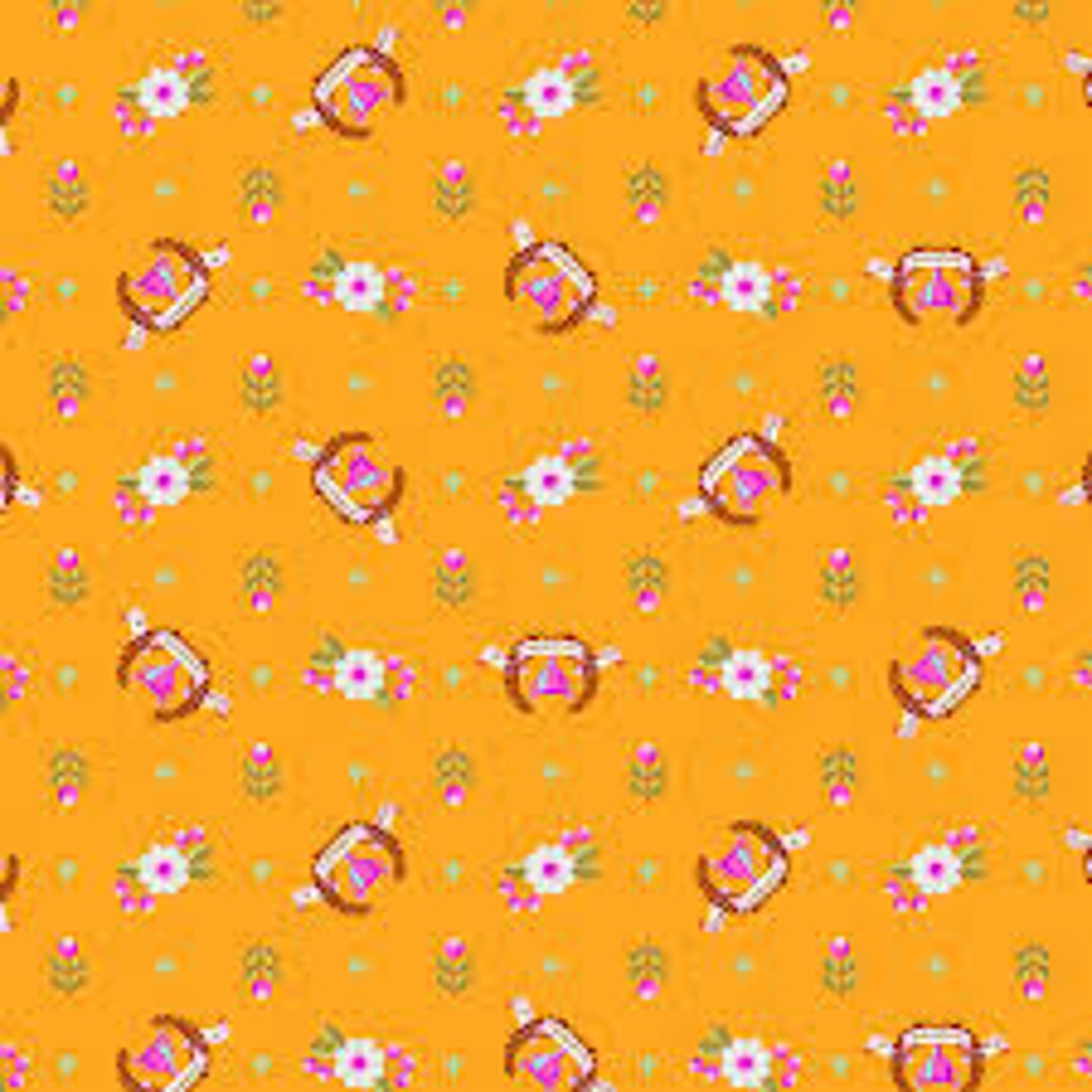 Tula Pink Slow and Steady Winner’s Circle Orange Crush Fat Quarter - Etsy