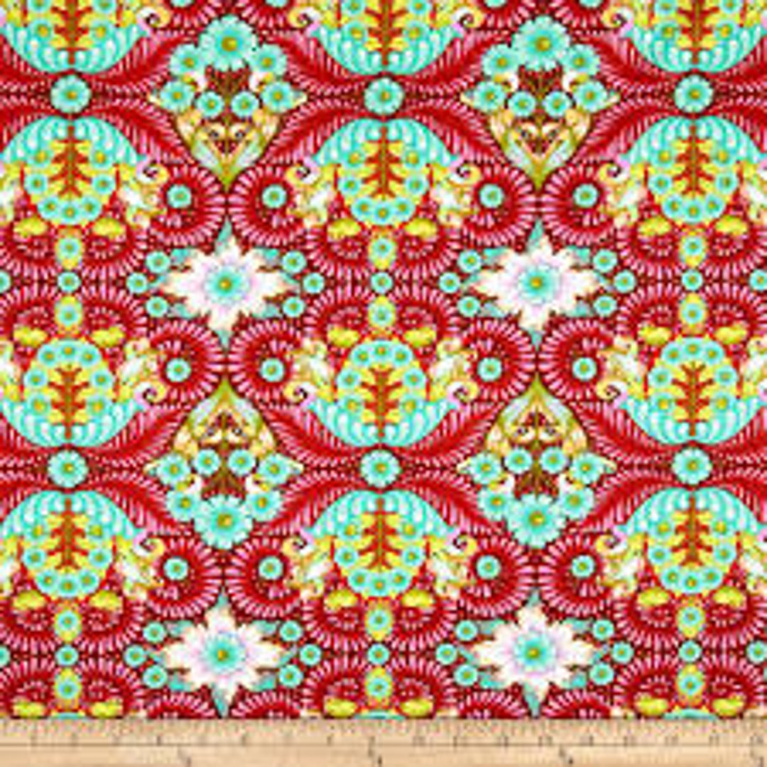 Tula Pink Slow and Steady the Tortoise Orange Crush Fat Quarter - Etsy