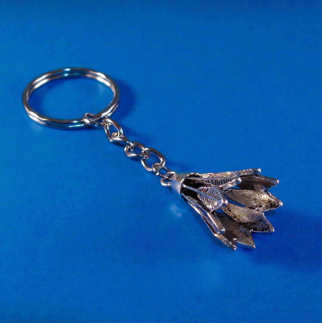 Shuttlecock Keyring, 3D Shuttlecock Key Ring, Badminton Shuttlecock ...
