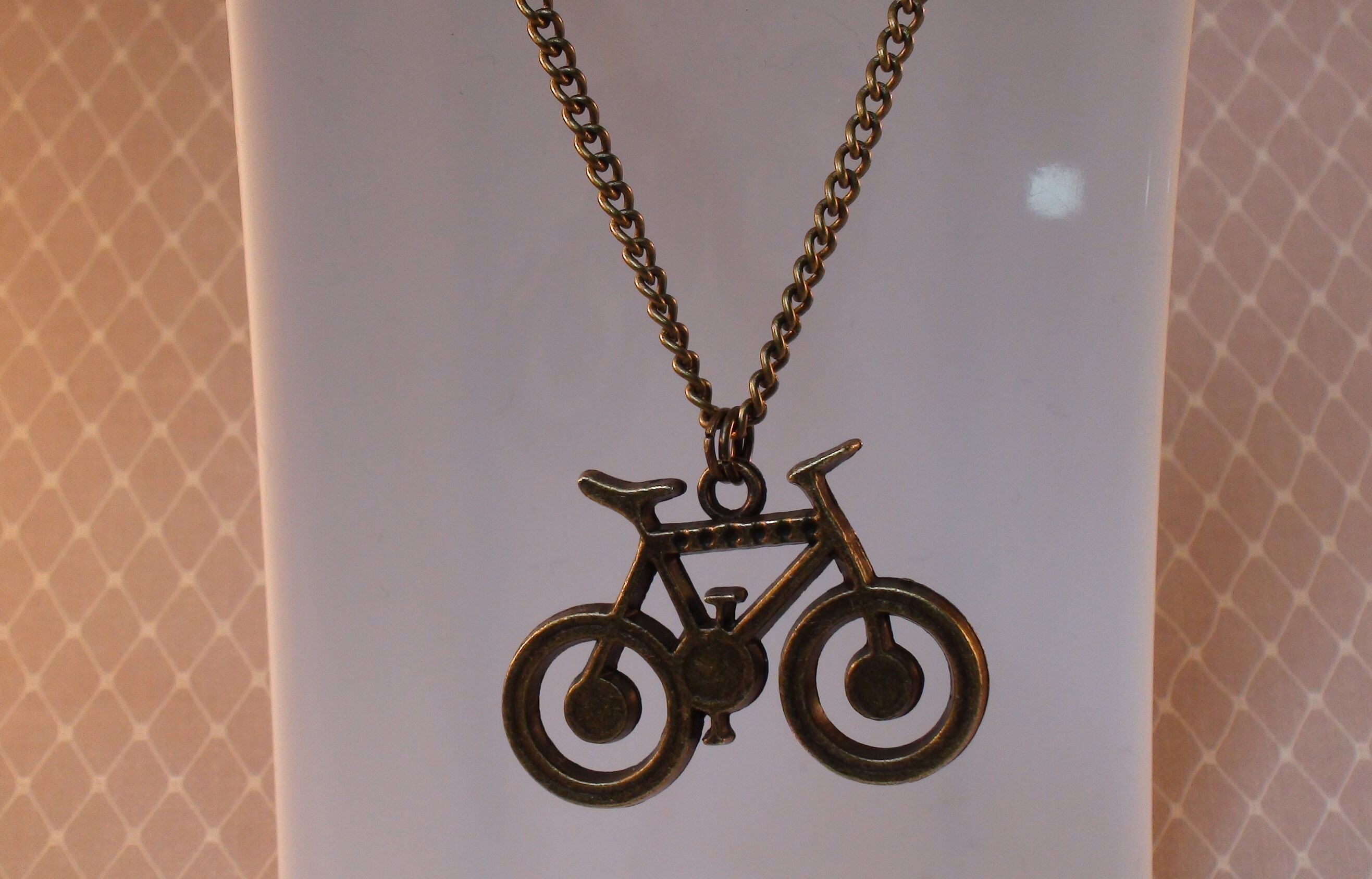 Collar de bicicleta collar de bicicleta de bronce collar de | Etsy