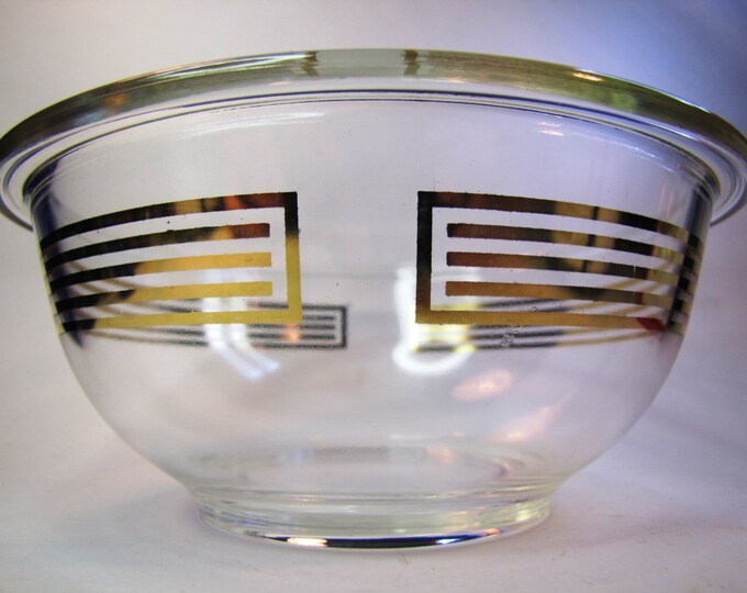 Pyrex Glass Bowl With Gold musical Staff Design 1-1/2 Quart Capacity - Etsy