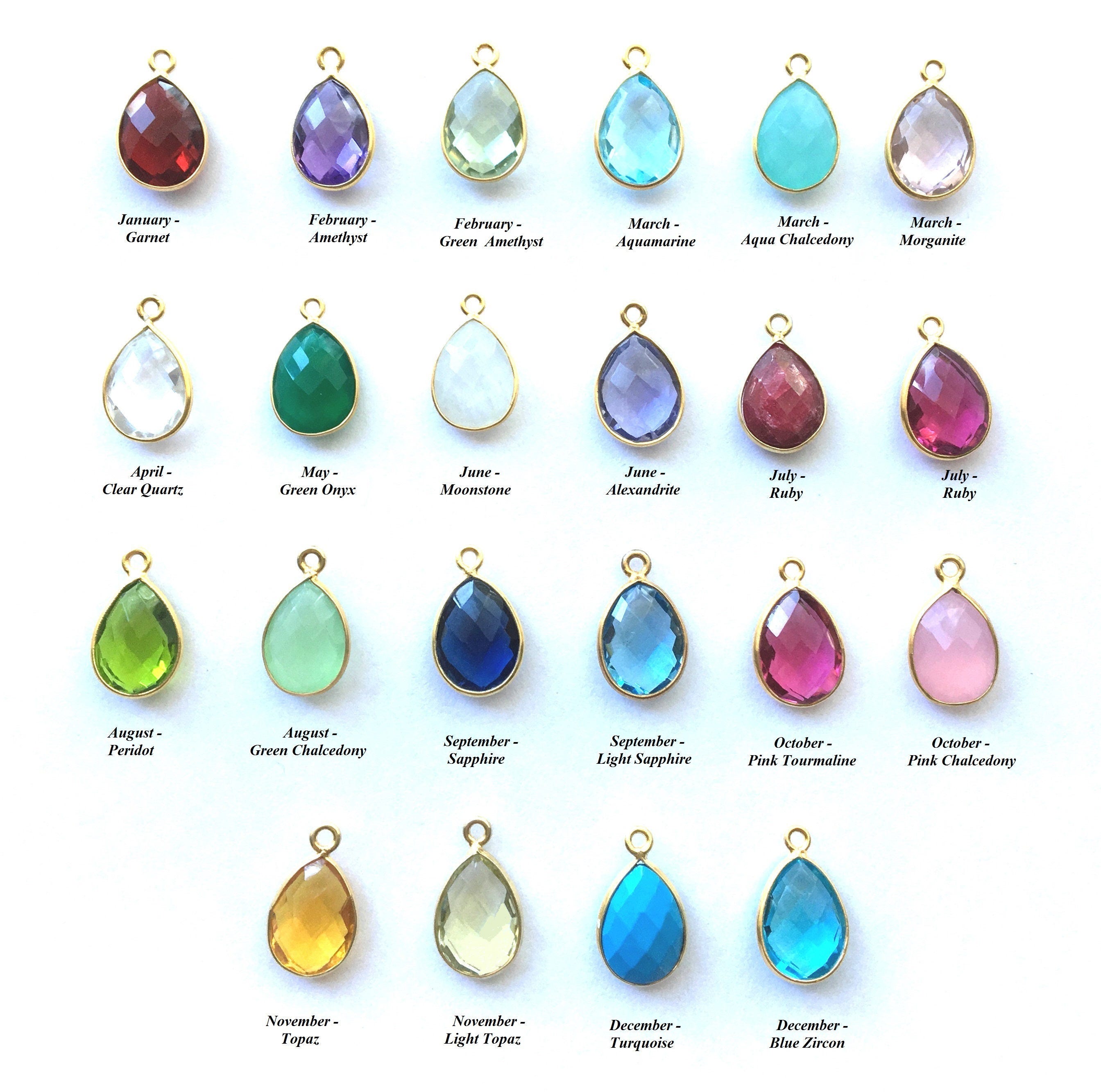 Mother's Day Gift Birthstone Necklace for Mom Birthstone - Etsy