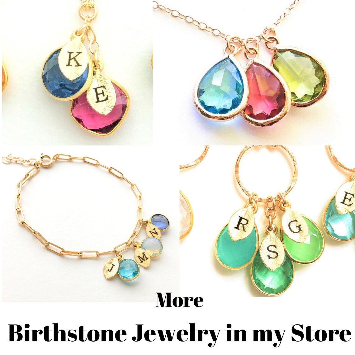 Personalized August Birthstone Necklace Peridot Birthstone - Etsy