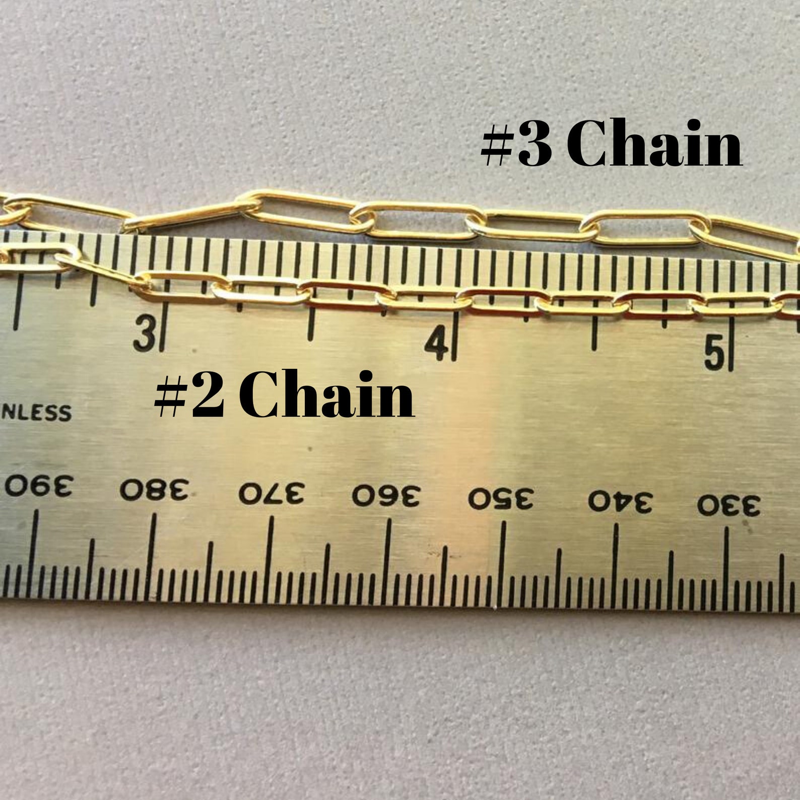 Paperclip Chain Initial Necklace Sterling Silver Paperclip - Etsy