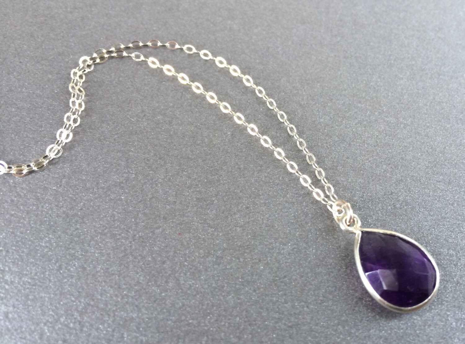 Amethyst Necklace February Birthstone Necklace Amethyst - Etsy