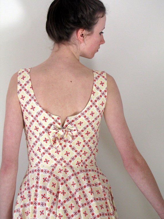 Summer Print 1960s-style Day Dress - Etsy