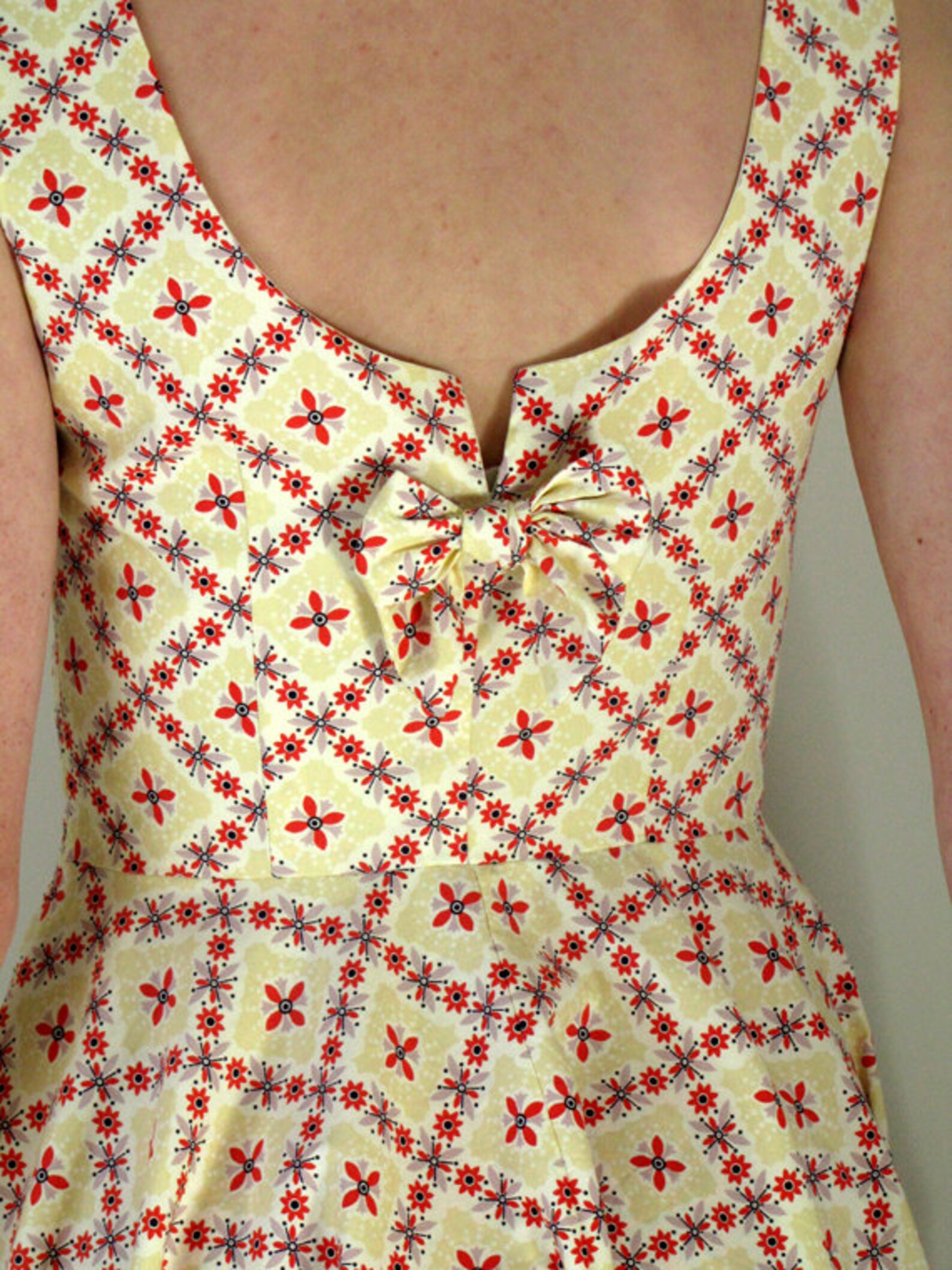 Summer Print 1960s-style Day Dress - Etsy