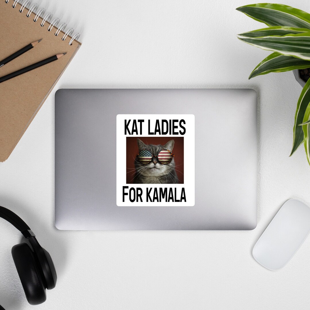 Kat Ladies for Kamala Stickers - Etsy