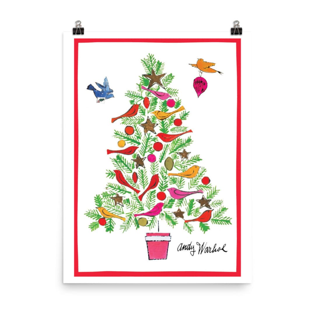 Andy Warhol Christmas Tree Print - Etsy