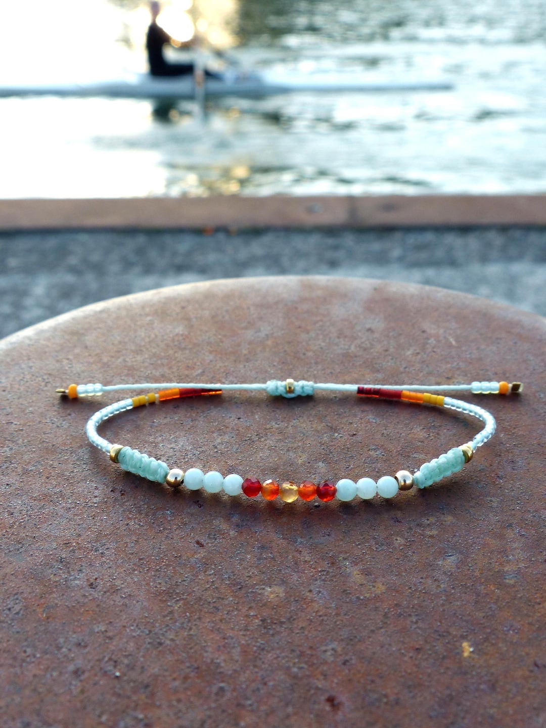 Precious Friendship Bracelet With Natural Gemstone of Amazonite ...