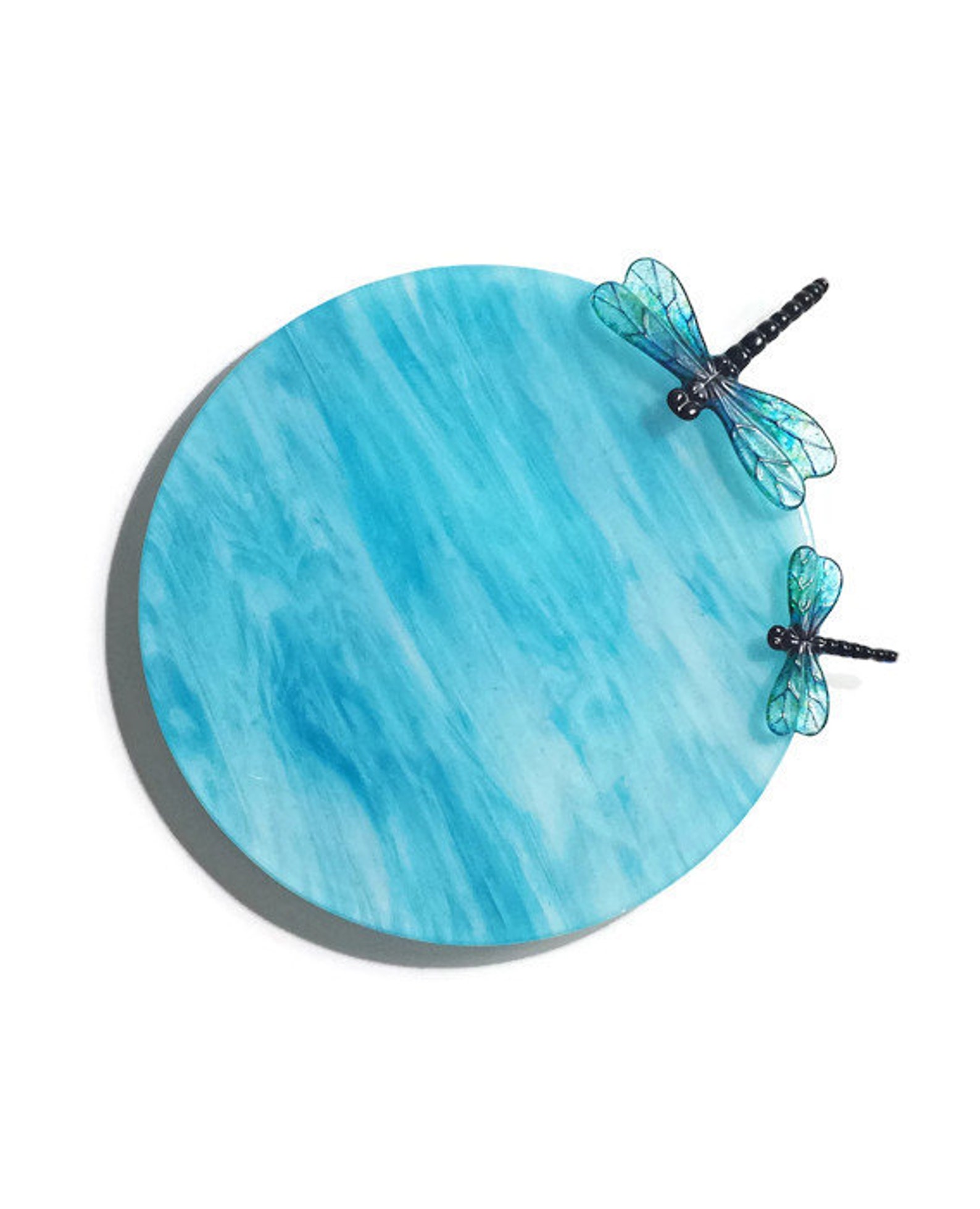 Fused Glass Dragonfly Bowl - Dragonflies on Water - Handmade - Etsy