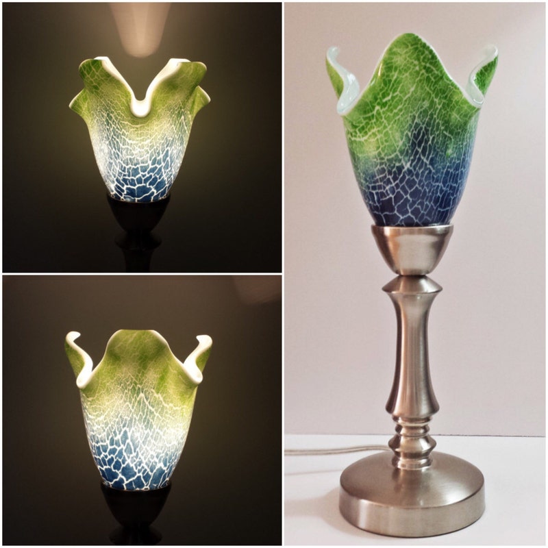 Fused Glass Lamp - Etsy