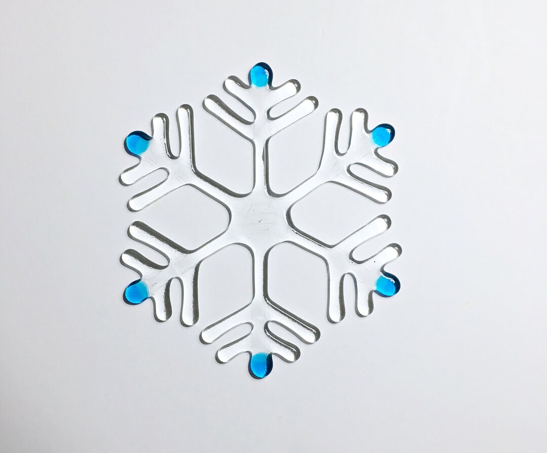 Extra-large Glass Snowflake Suncatcher - Traditional Style - Large Size ...