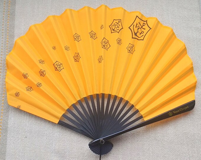 Veuve Clicquot Fan, French Champagne, Advertising Hand Fan - Etsy