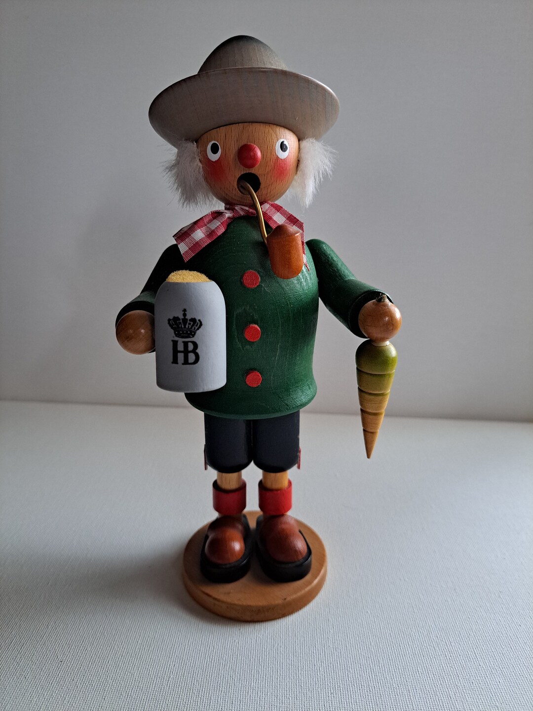 Vintage German Folk Art Smoker - Man With Beer Stein - Etsy