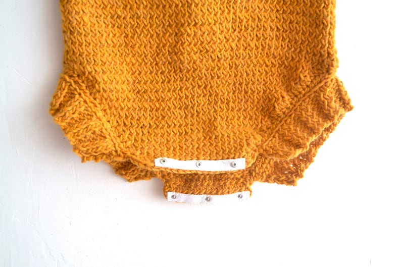 Hand Knitted Baby One Piece, Wool Sleeveless Onesie - Etsy