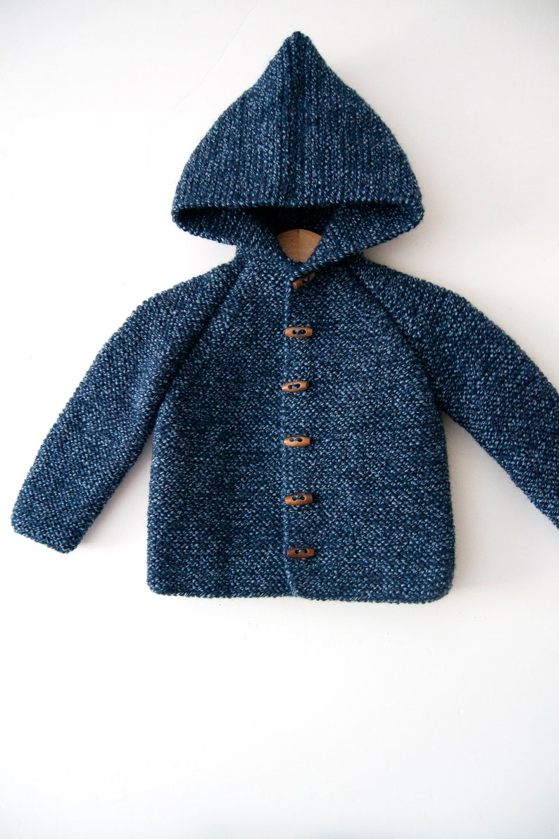 NEW Hand Knitted unisex kids %100 wool hoodie | Etsy
