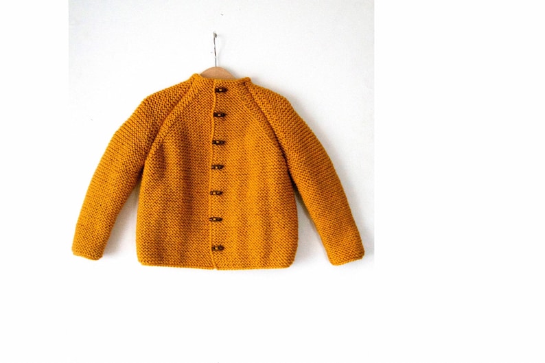 Hand Knitted Unisex Kids, Baby/toddler Wool Cardigan/jacket, Chunky ...