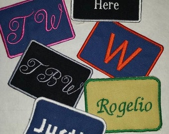 Shirt name patch | Etsy