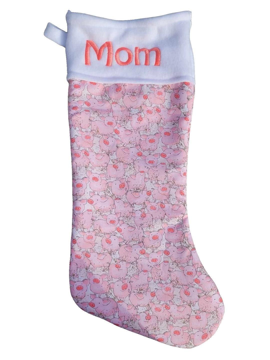 Pig Christmas Stocking Farm Personalized Monogrammed Embroidered ...