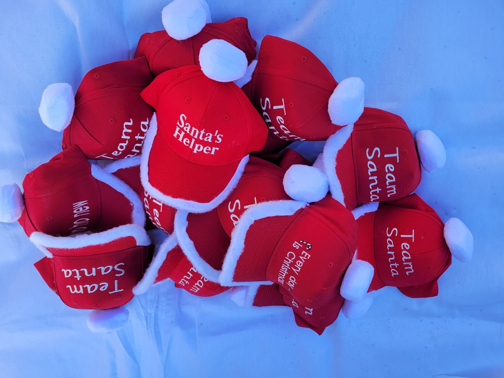 Santa Baseball Hats Youth Size Adult Size Custom Embroidered - Etsy