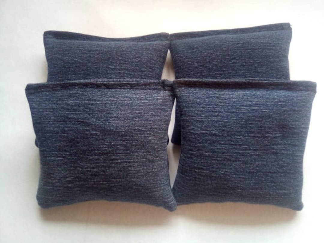 Blue Jean Denim Cornhole Bags Corn Hole Toss Game Bags Set of 4 - Etsy
