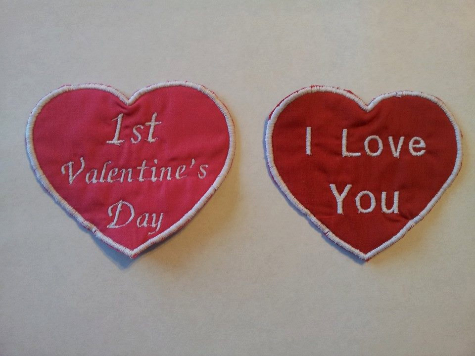 Heart Shaped Personalized Name Tags / Patches - Etsy