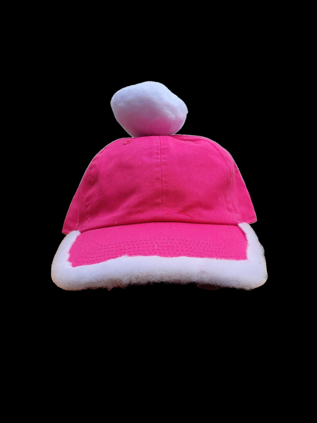 Hot Pink Santa Baseball Cap Santa Hat - Etsy
