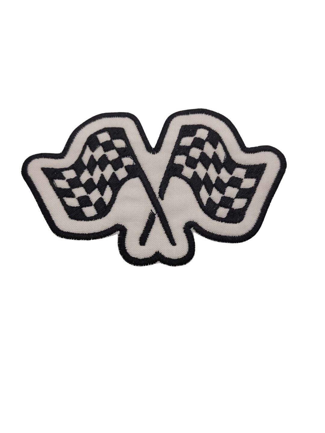 Checkered Flag Iron Patch Racing Patch Double Flag Patch - Etsy