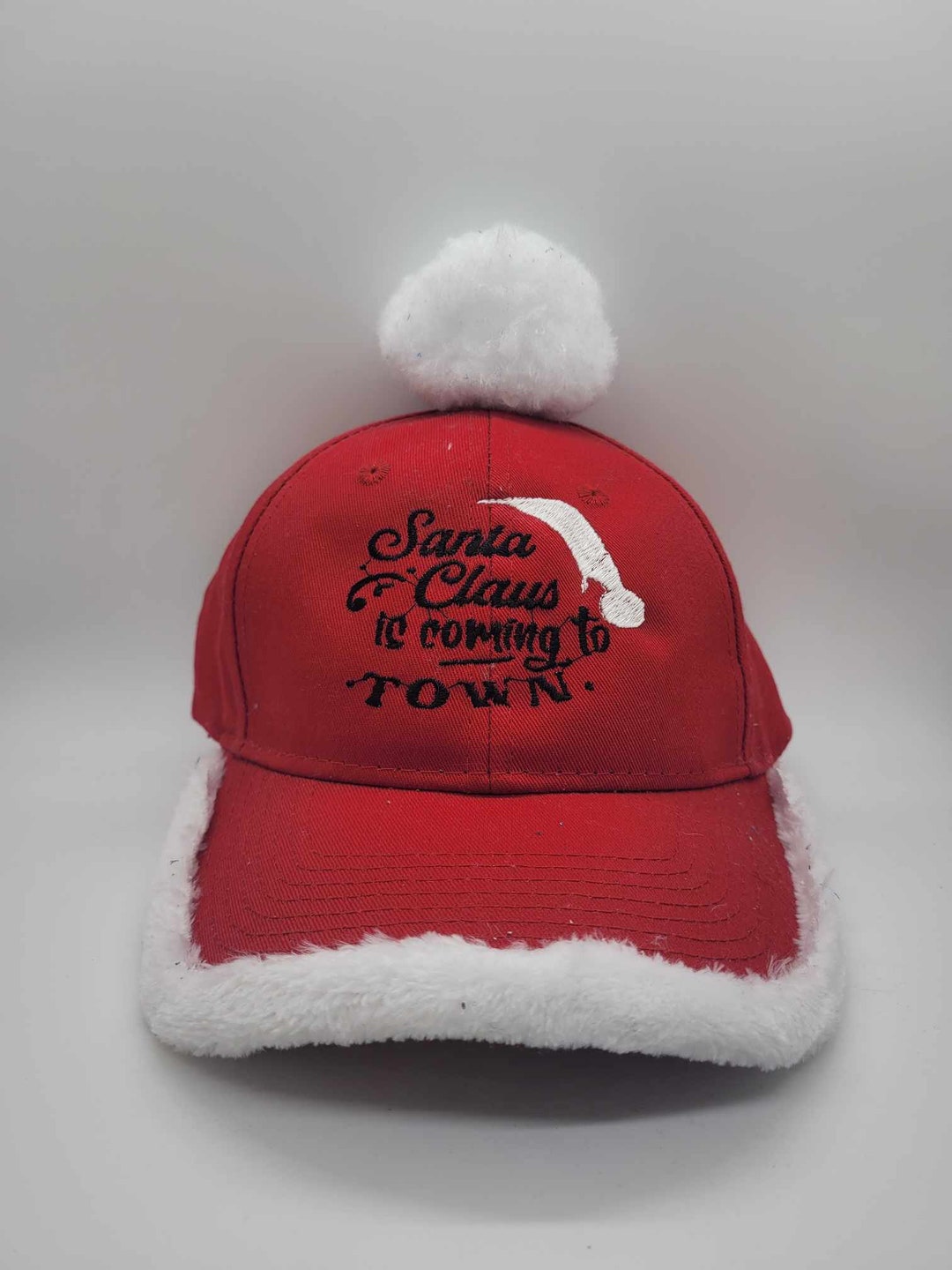 Santa Claus is Coming to Town Baseball Cap Santa Hat - Etsy