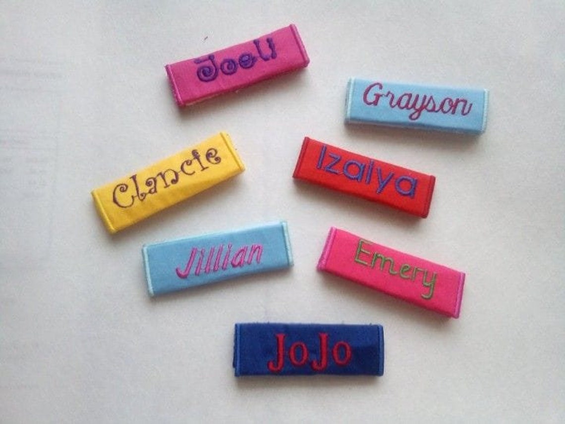 Cell Phone Charger Labels Custom Embroidered Charger Tags - Etsy