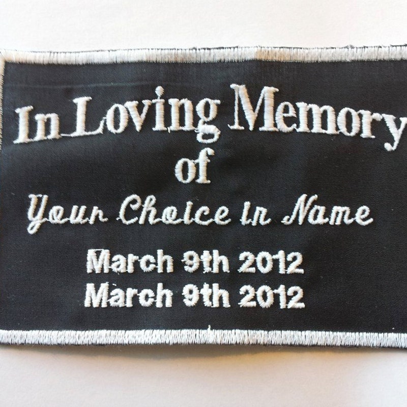 Biker Memorial Patch - Etsy