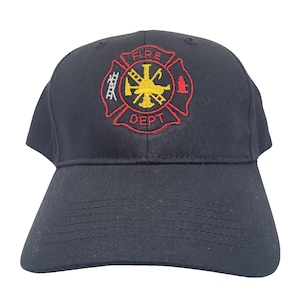 Firemen Hat Firefighter Baseball Cap Embroidered Hat Adult or Youth ...