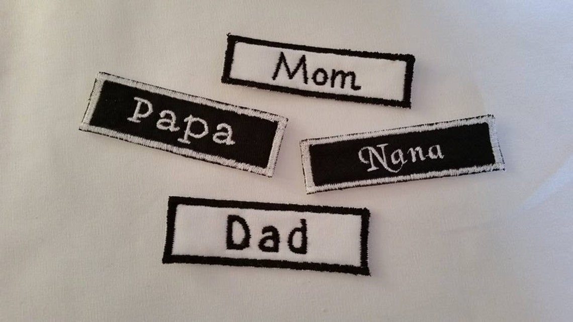 1x3 Mini Name Patch Name Patches Iron on Rectangle Shaped - Etsy