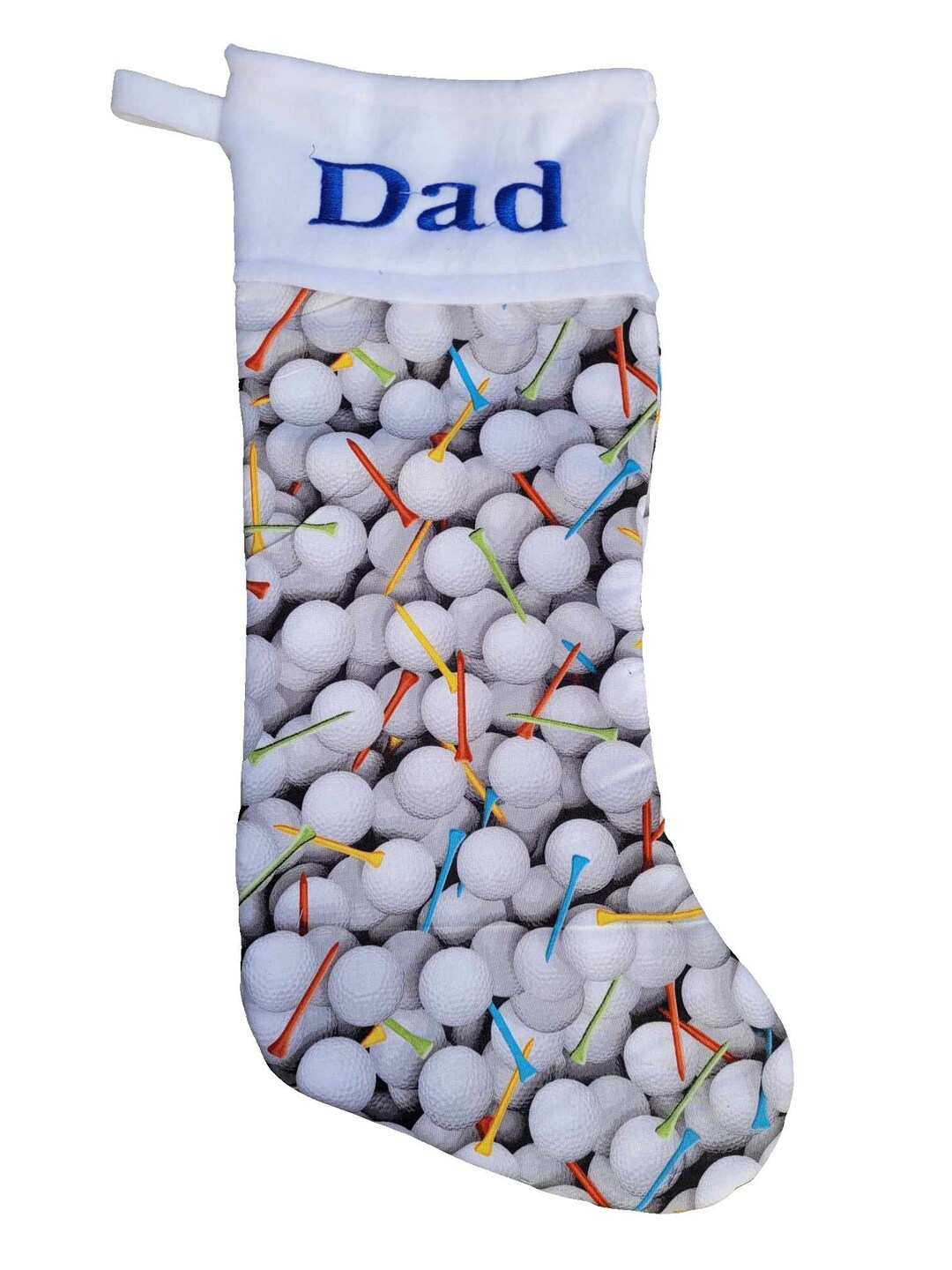 Golf Christmas Stocking Embroidered Personalized Dad Gift - Etsy