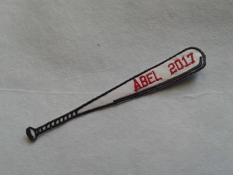 Baseball Bat Name Patches Iron on Sports Team Labels - Etsy