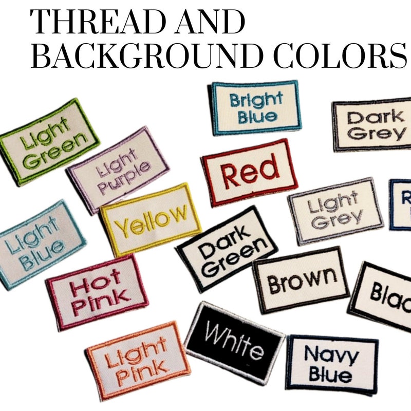 Tiny Embroidered Labels - Etsy