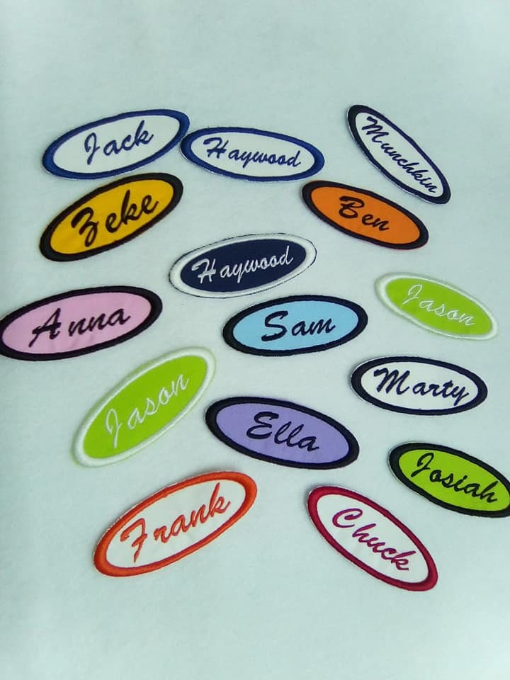 Oval Iron on Name Patch / Biker Tag / Biker Patch / Name Tag / - Etsy ...