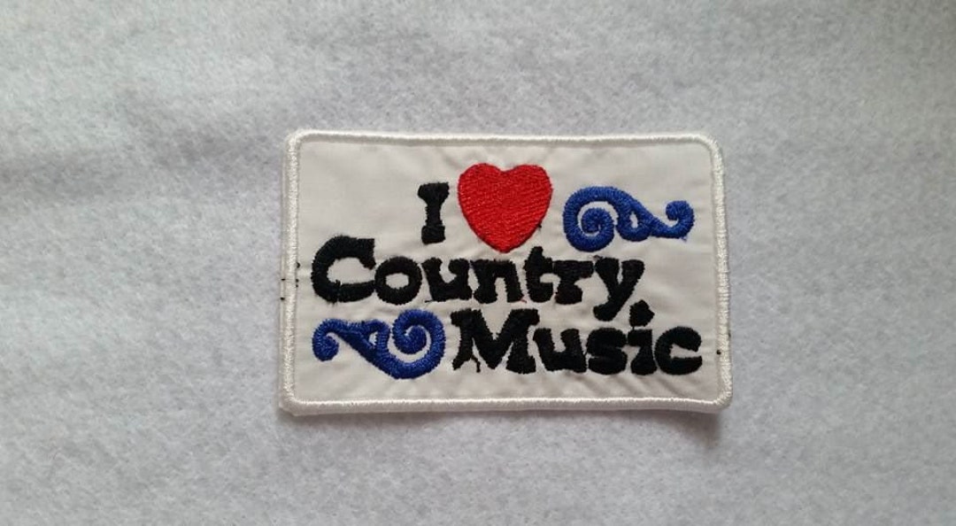 I Love Country Music Iron on or Sew on Patch Custom - Etsy