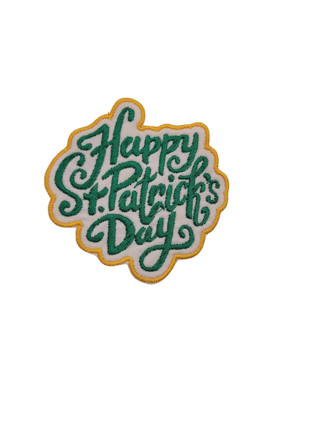 St. Patrick's Day Iron on Patch Happy St. Patricks Day Sew on Patch - Etsy