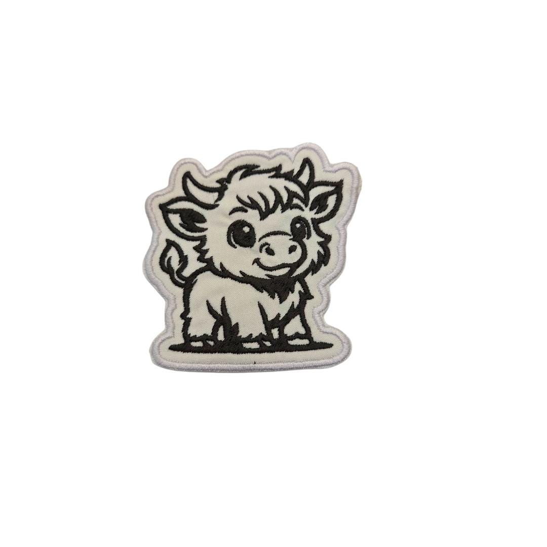 Baby Highland Cow Patch Cattle Iron on Patch - Etsy