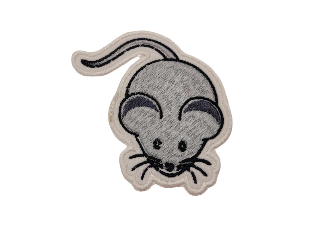 Mouse Iron on Patch Mouse Sew on Patch - Etsy