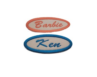 Ken Name Tag Patch Barbie Badge Costume Sign Dye Sublimation - Etsy