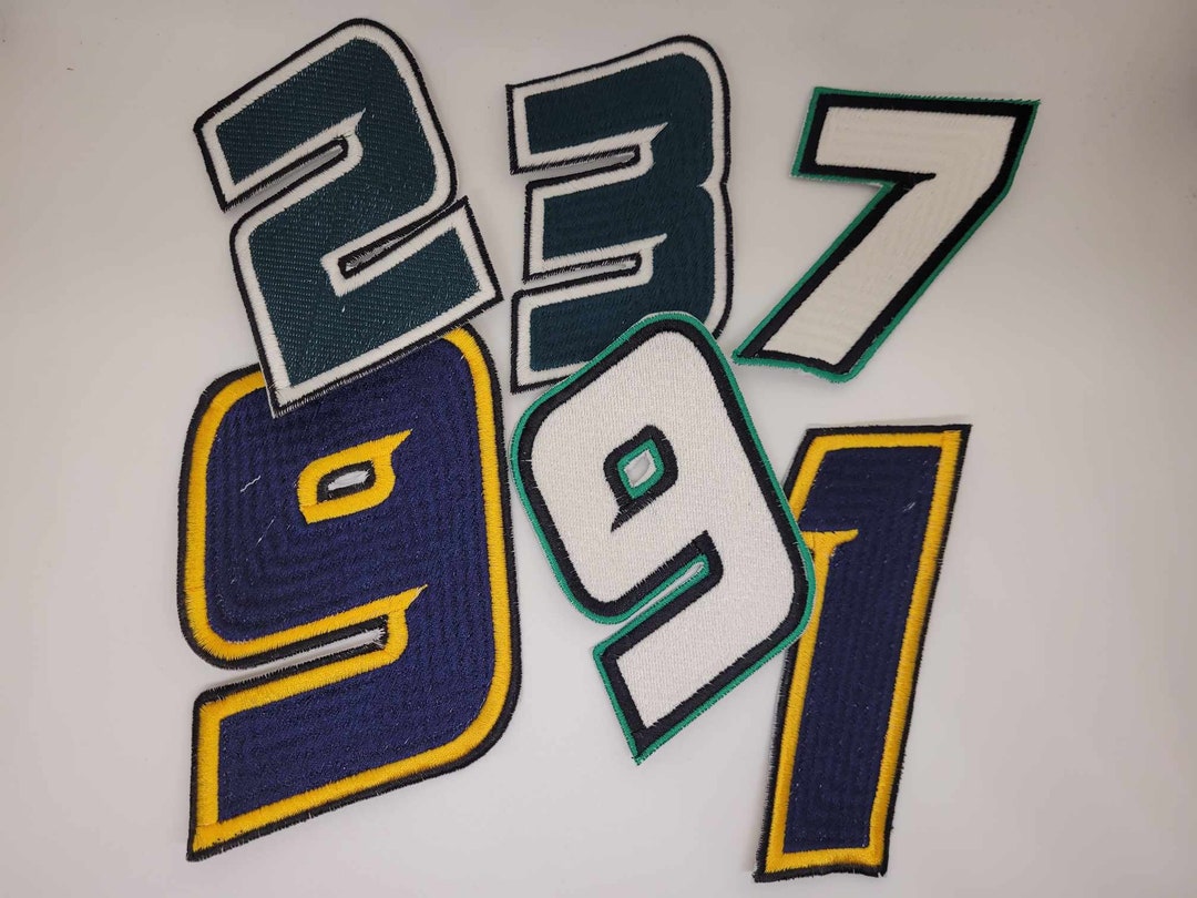 Full Thread Race Car Number Patches Racing Number Iron on Patch - Etsy
